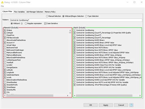 splitting multiple columns based on one column s score knime
