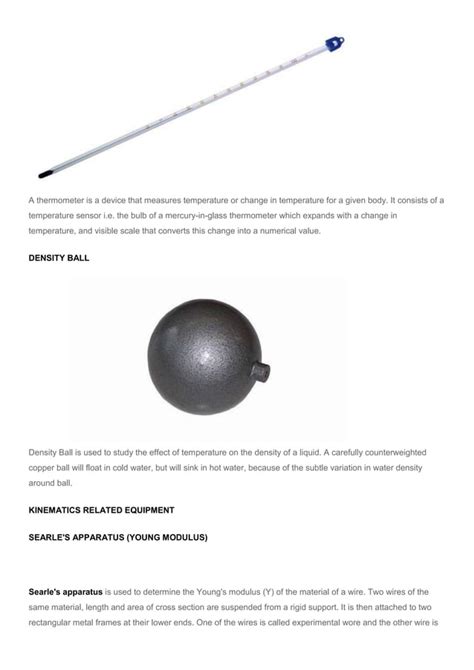 A Complete List Of Physics Laboratory Equipmentdocx