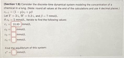 Solved Section 19 Consider The Discrete Time Dynamical