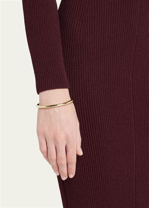Ippolita Large Hammered Bangle In 18k Gold Bergdorf Goodman