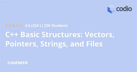 C Basic Structures Vectors Pointers Strings And Files Coursera