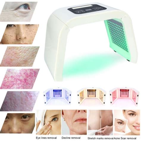 4 Color Led Photon Pdt Light Lamp Skin Rejuvenation Acne Therapy Beauty