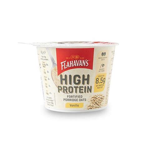 Flahavans High Protein Porridge Pot Vanilla Bewley Irish Imports