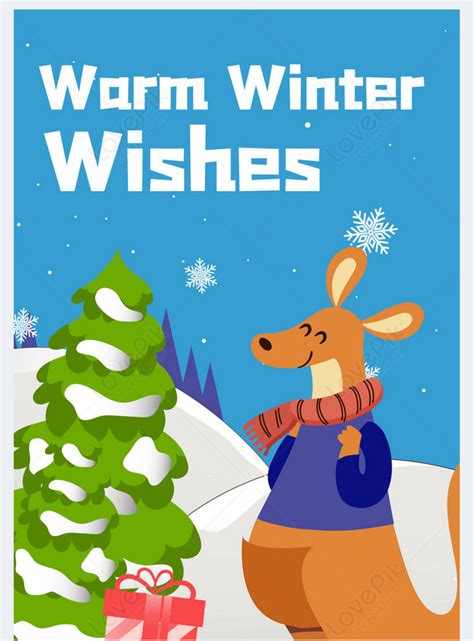 캥거루 귀여운 겨울 인사말 카드 이미지 사진 468618228 무료 다운로드