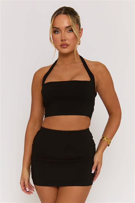 Crop Top And Skirt Sets Mini And Midi Skirt And Crop Top Sets