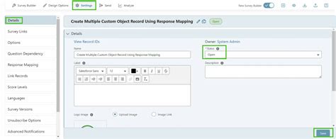 Create Multiple Custom Object Records Surveyvista