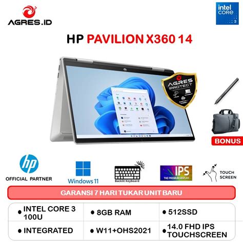 Jual Hp Pavilion X Touch Core U Gb Gb W Ohs Fhd Ips Blit Pen Y Adp Slv