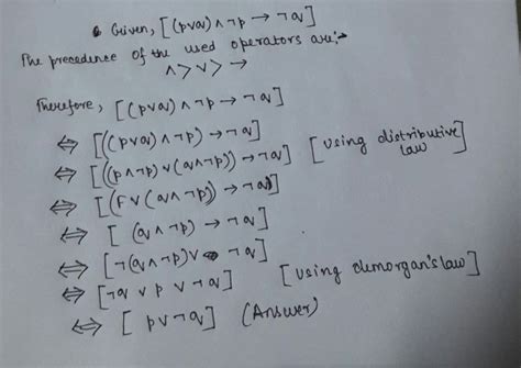Mathematical Logic Ugc Net Cse June 2019 Part 2 Question 6