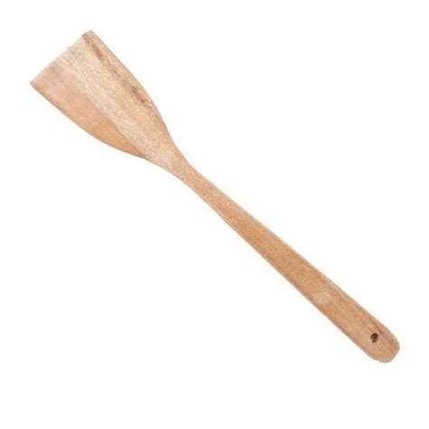 Wooden Flat Spoon Polished Finish Microwave Safe Non Disposable