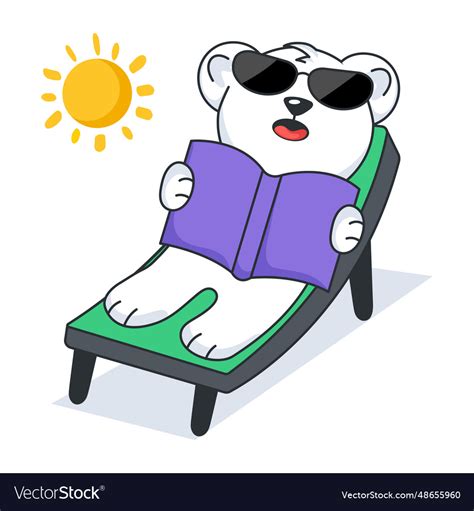 Sunbathing Royalty Free Vector Image Vectorstock