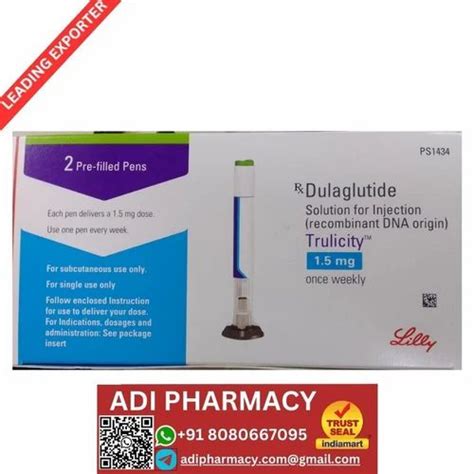 Lilly Trulicity 075mg Dulaglutide Injection At ₹ 5500box Trulicity Pen Injection In Nagpur