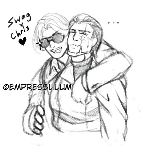 Chris X Swag Sketch By Empresslilum On Deviantart