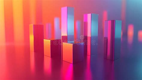 Dynamic 3d Bar Graph Depicting Company Revenue Growth Over Time Ai
