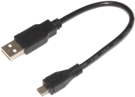 Кабель Usb 2 0 Micro Usb Am Bm короткий 20 сантиметров