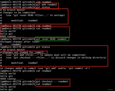 Git 撤销修改 Csdn博客