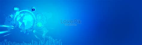 깃발을 푸른 기술 배경 이미지 Hd 기술 배너 푸른 부드러운 배경 사진 무료 다운로드 Lovepik