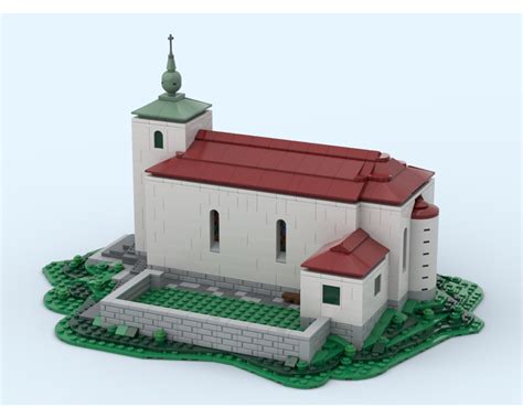 Lego Moc Loddefjord Church By Aegir Rebrickable Build With Lego