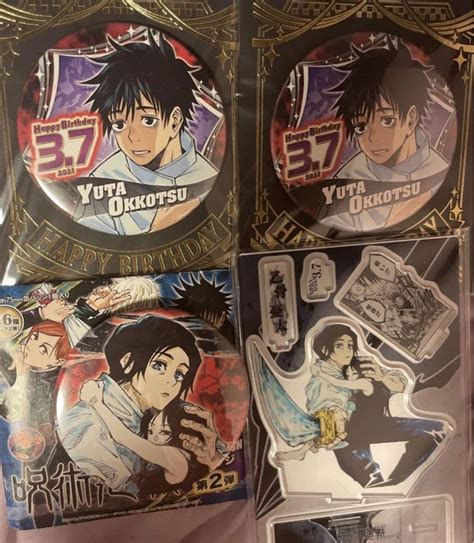 Jujutsu Kaisen Yuta Okkotsu Birthday Can Badge Acrylic Stand This £31
