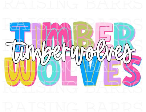 Timberwolves Png Wolves Sublimation Timberwolves Mascot Png Wolves Digital Download Etsy