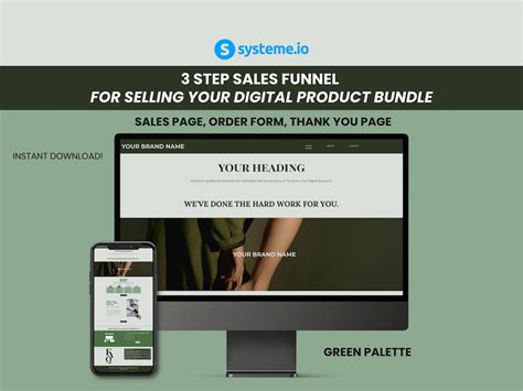 Systemeio Landing Page Website Template Sales Funnel For