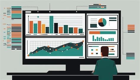 Premium Ai Image A Man Is Looking At A Computer Screen That Saysdata Analyticson It