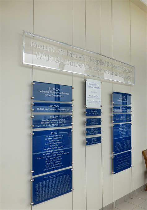 Donor Walls Designs By We Baum Office Donor Plaque Acrylic Donor