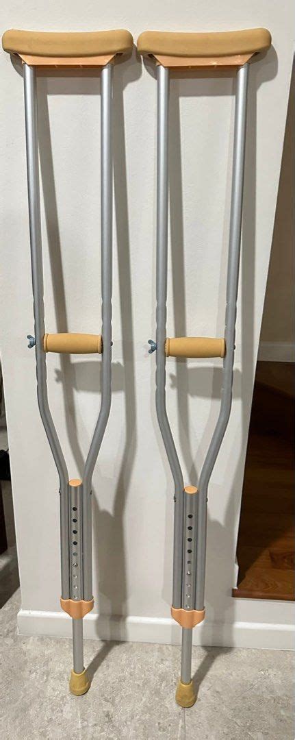 Crutches And Knee Brace Health And Nutrition Braces Support