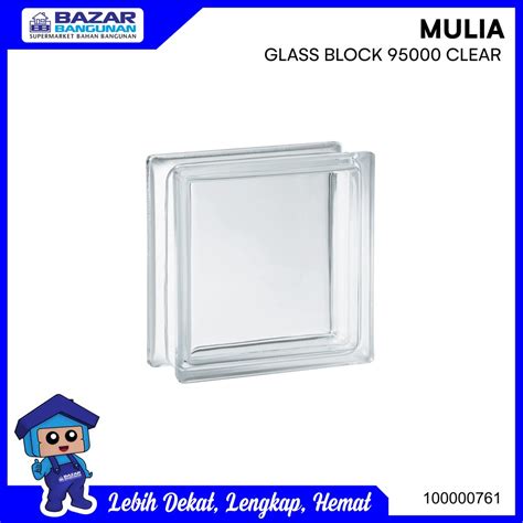 Jual Mulia Glass Block Gelas Blok Clear 95000 Shopee Indonesia