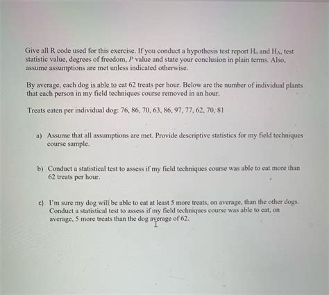 Solved Give All R Code Used For This Exercise If You Chegg Com