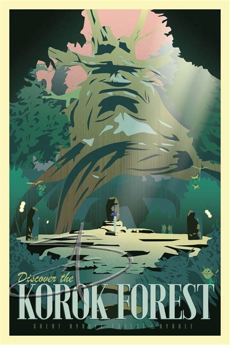 Discover The Korok Forest Etsy Legend Of Zelda Poster Zelda Art Epic Art