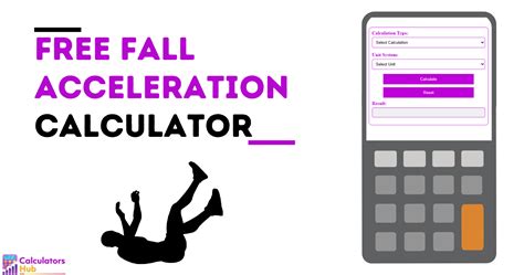 Free Fall Acceleration Calculator