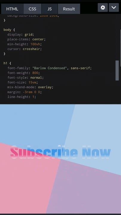 Gradial Cursor Animation Html Css Js Heresthecode Coding Htmlcssjavascript Youtube