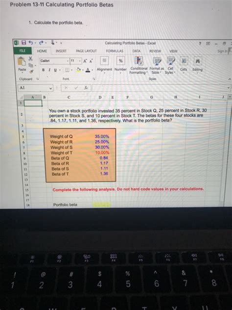 solved problem 13 11 calculating portfolio betas 1