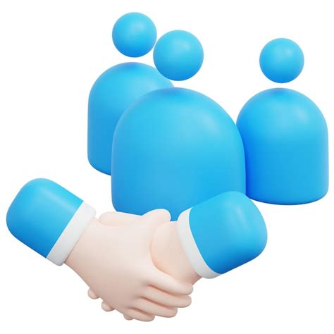 Premium Psd Cooperation D Render Icon Illustration