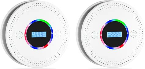 Smoke Detector And Carbon Monoxide Detector Co2 Detector Battery Powered With Test Reset Button
