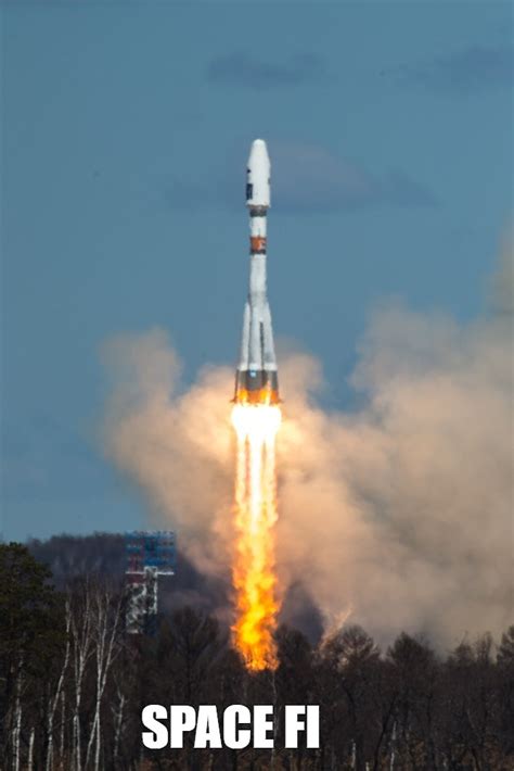 Создать мем Soyuz 2 1 A старт ракеты с космодрома плесецк ракета Картинки Meme