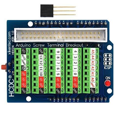 Screw Terminal Block Breakout Shield Module For Arduino Uno R3 Ebay