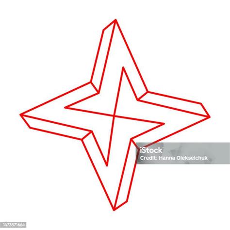 불가능한 개체입니다 착시 모양 3d 그림입니다 기하학적 도형 에셔 역설 3차원 형태에 대한 스톡 벡터 아트 및 기타 이미지 3차원 형태 검안 그리기 Istock