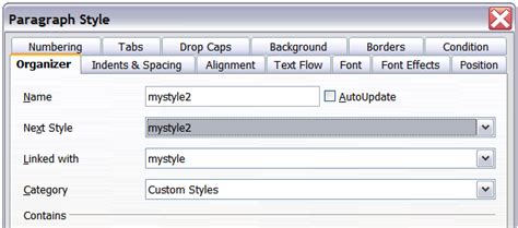 Creating New Custom Styles Apache Openoffice Wiki