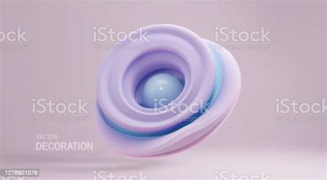 벡터 3d 그림입니다 파스텔 색상의 볼륨 추상 적 모양과 추상적 인 배경 현대 개념표지 또는 포스터 또는 배너를 위한 템플릿 0명에 대한 스톡 벡터 아트 및 기타 이미지