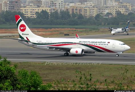 S2 Ahv Biman Bangladesh Airlines Boeing 737 8e9wl Photo By Shadman Al