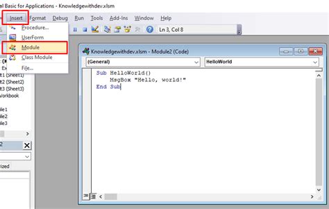 Getting Started With Vba In Excel Knowledgewithdev