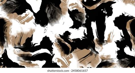 Abstract Designs Shapes Seamless Pattern Grungy Stock Vector Royalty Free 2458061657