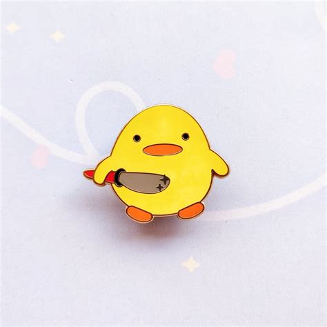Cursed Duck Enamel Pin Etsy