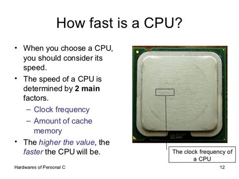 How Fast Is A Cpu