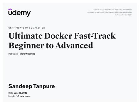 Sandeep Tanpure On Linkedin Docker Certificateofcompletion Development