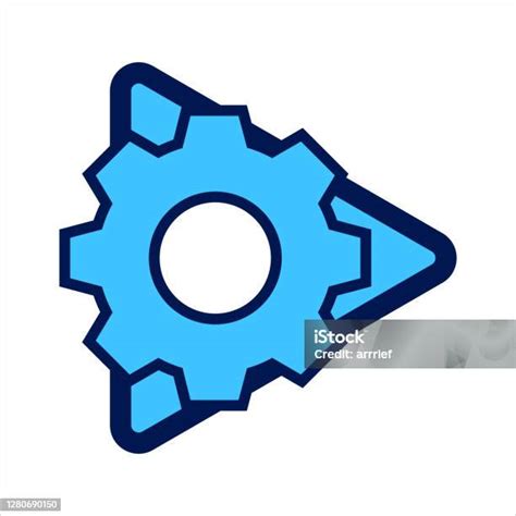 아이콘을 설정합니다 설정 플레이 버튼 기호 멀티미디어 설정의 개념입니다 벡터 일러스트레이션 벡터 아이콘 개념 개념에 대한 스톡 벡터 아트 및 기타 이미지 Istock