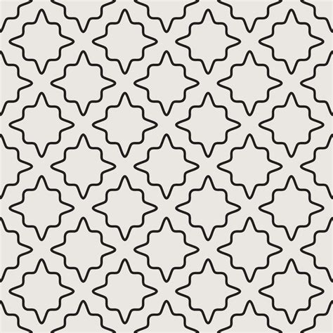 Premium Vector Essential Monochrome Geometric Seamless Vector Pattern