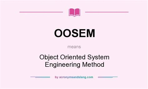Oosem Object Oriented System Engineering Method In Undefined By