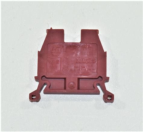 Allen Bradley 1492w4re Red Terminal Block Space Saver 30a 600v Ac Dc